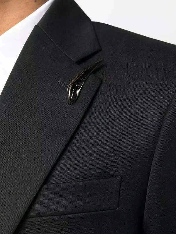 Roberto Cavalli Single-breasted Wool Jacket