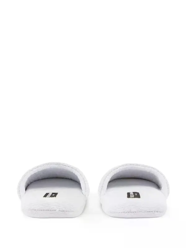 Dolce & Gabbana Carretto Siciliano Print Terry Slippers - White