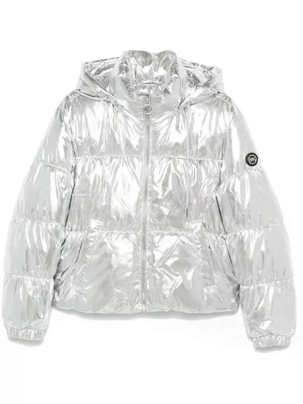 Michael Kors Metallic Puffer Jacket