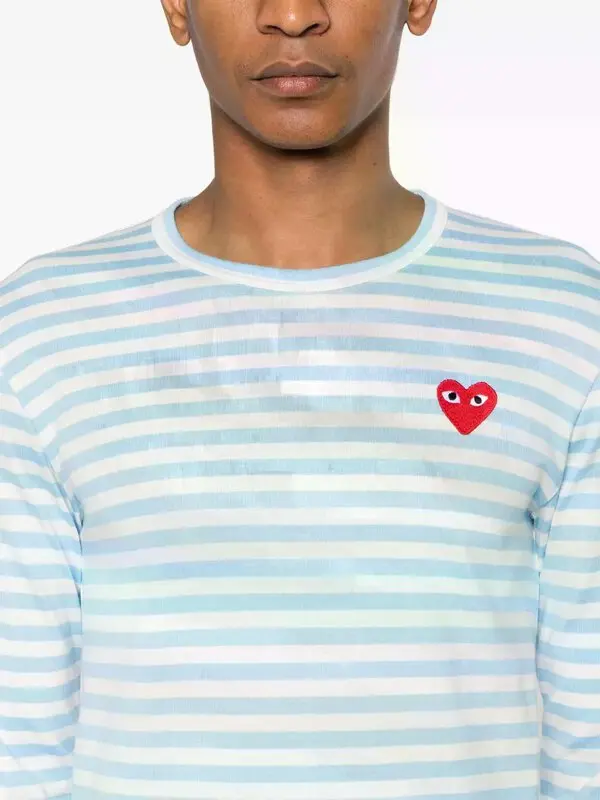 Play Comme Des Garcon Striped T-shirt