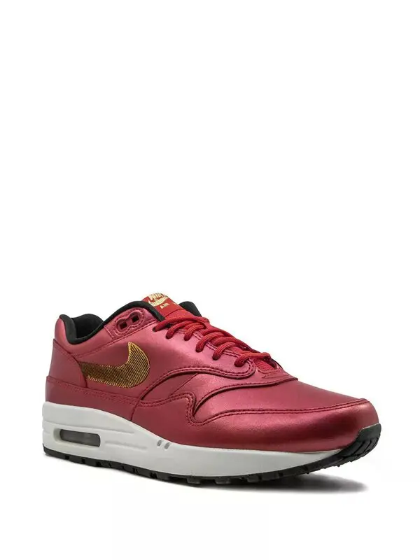 Nike Air Max 1 Gold Sequins Sneakers - Red