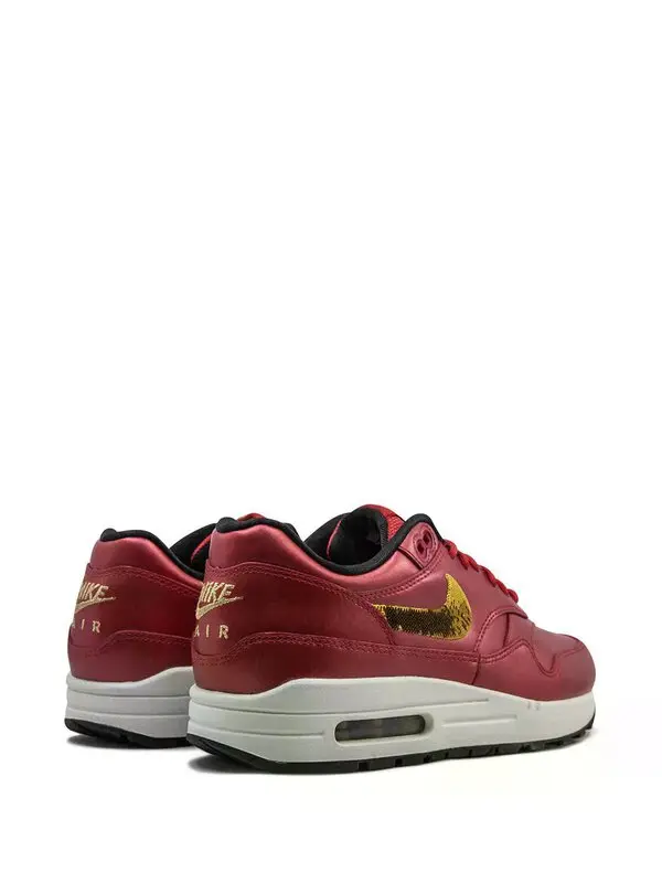 Nike Air Max 1 Gold Sequins Sneakers - Red