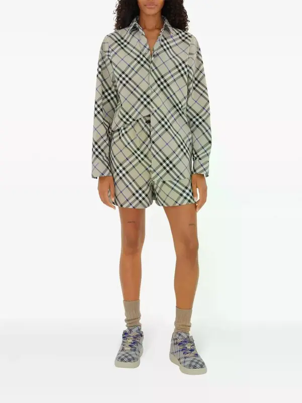 Burberry Checked Cotton Shirt