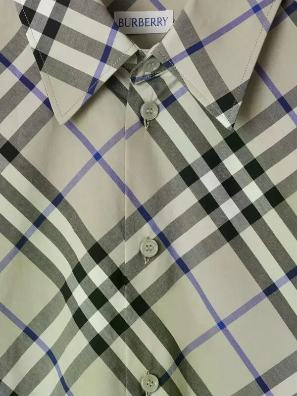 Burberry Checked Cotton Shirt