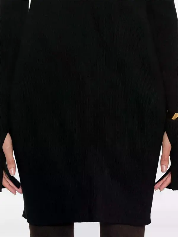 Fendi Ribbed-knit Mini Dress