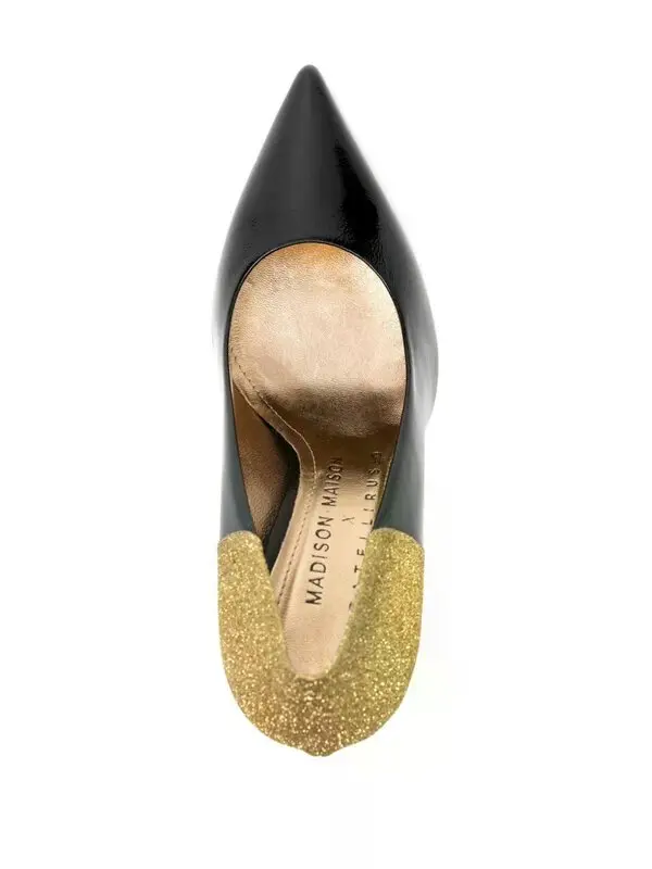 MADISON MAISON Alena Gold High-heel Pumps