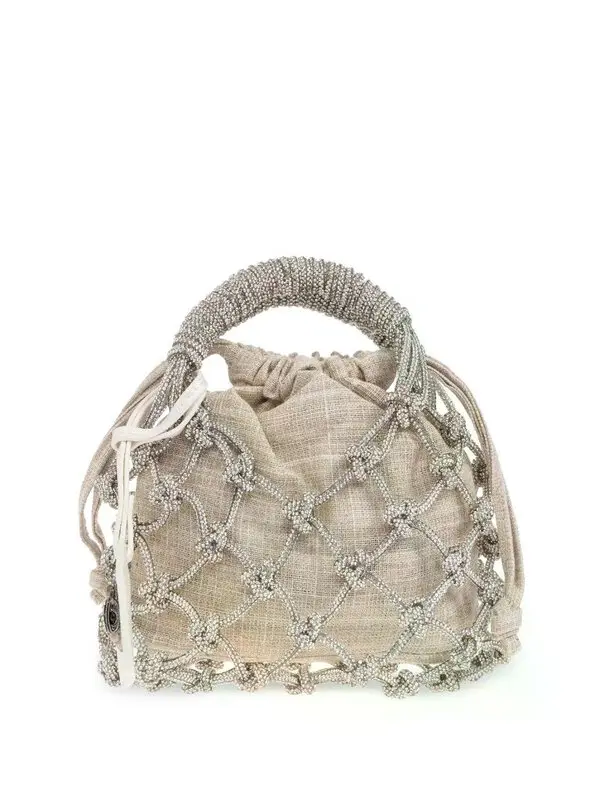 Kurt Geiger Small Macramé Tote Bag