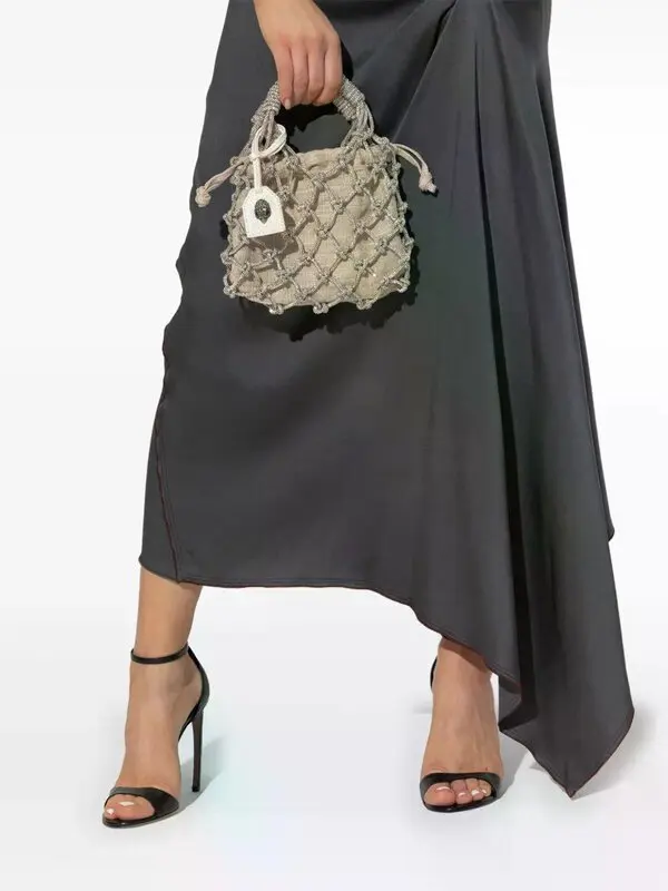 Kurt Geiger Small Macramé Tote Bag