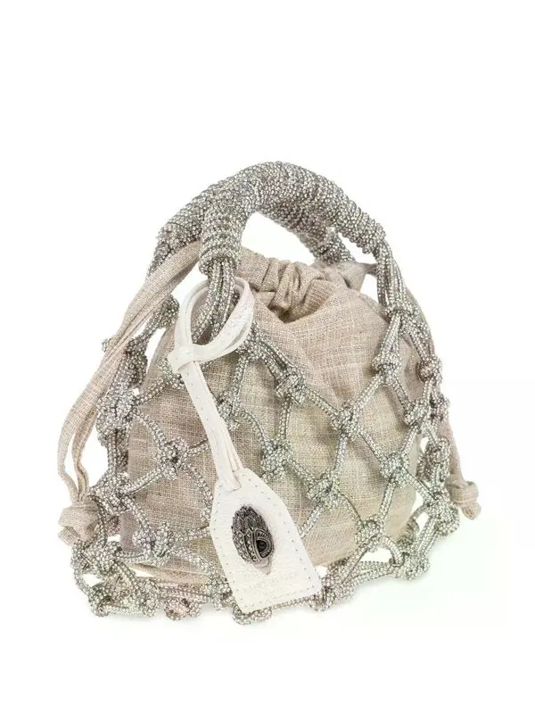 Kurt Geiger Small Macramé Tote Bag