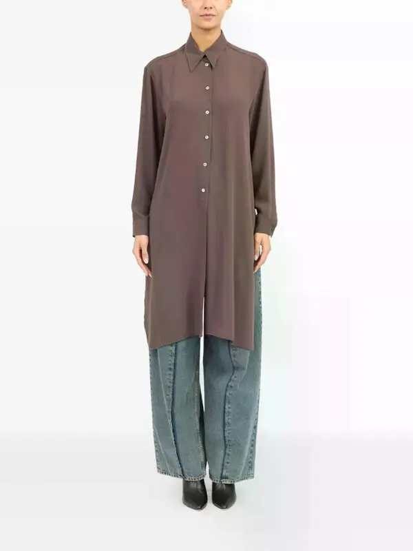 MAISON MARGIELA Long-sleeved Shirt - Brown
