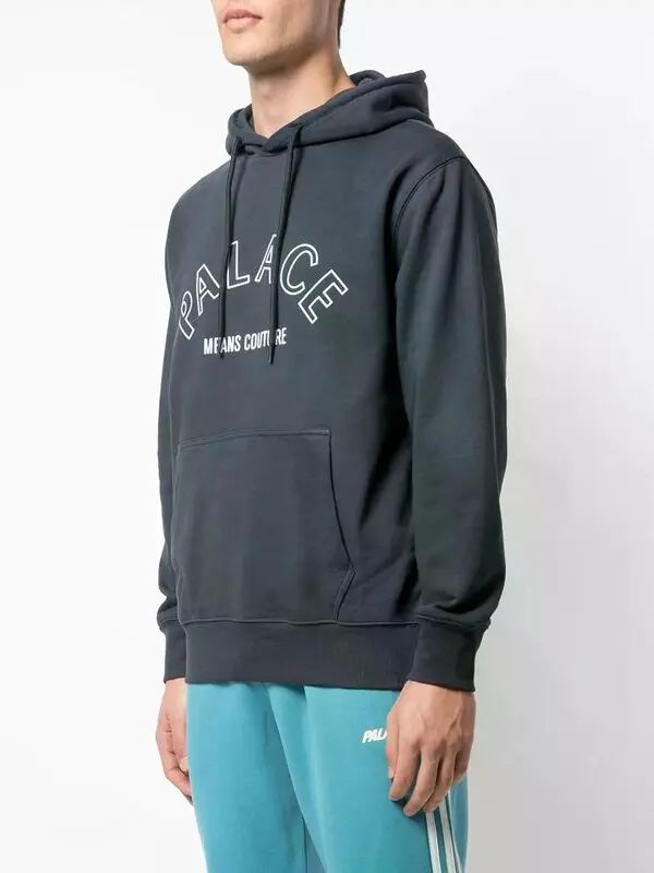 PALACE Couture Logo-print Hoodie - Blue