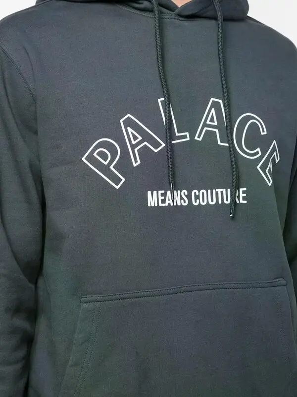 PALACE Couture Logo-print Hoodie - Blue