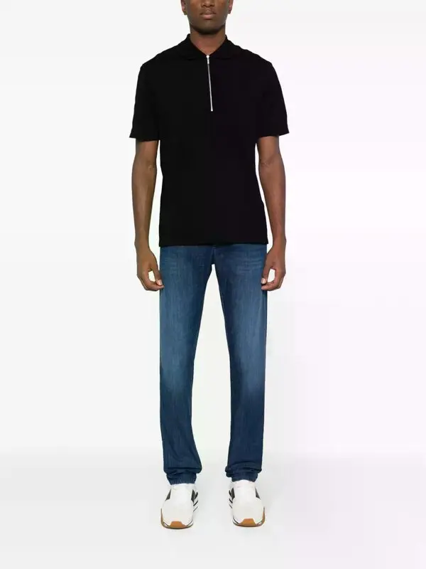 Incotex Logo-patch Tapered Jeans