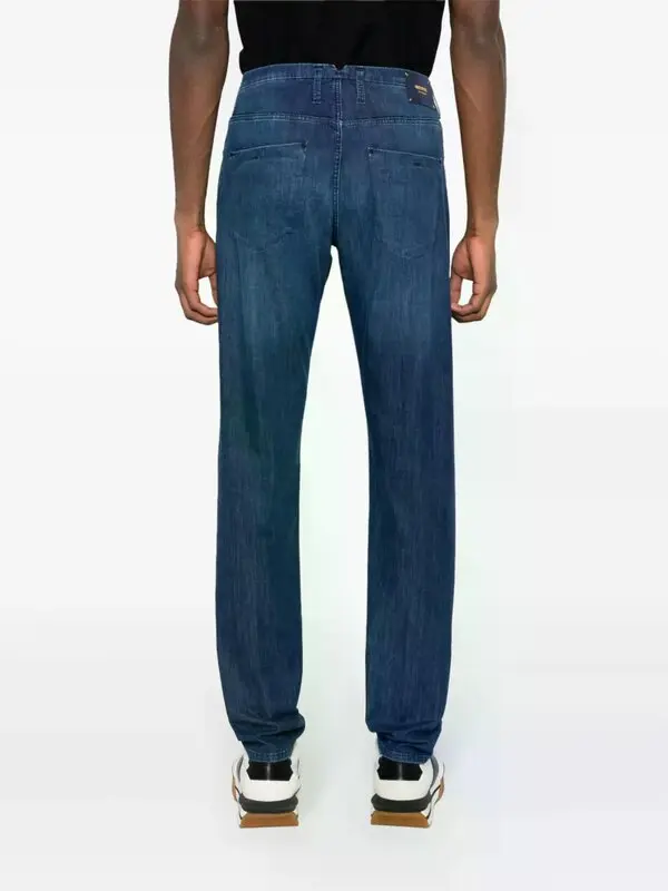 Incotex Logo-patch Tapered Jeans