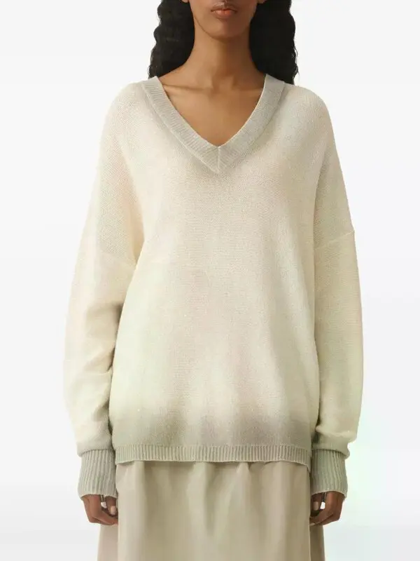 Fabiana Filippi Gradient V-neck Sweater