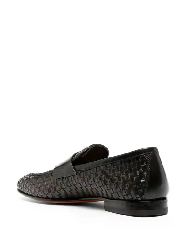 Santoni Interwoven Design Loafers