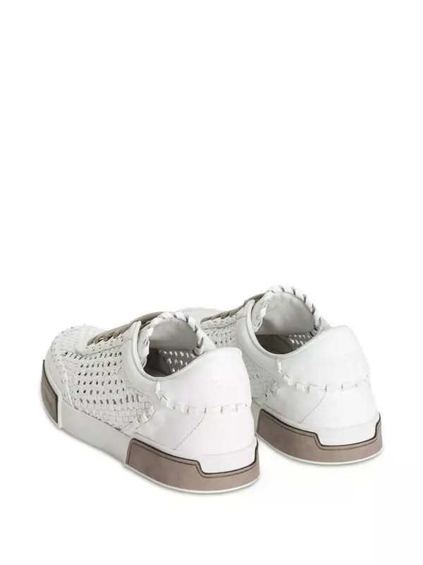 Dolce & Gabbana Woven Leather Sneakers