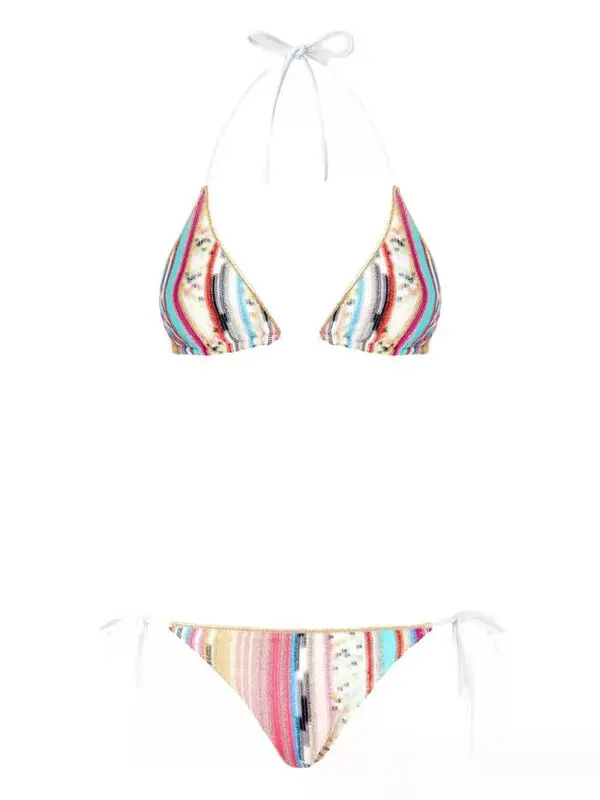 Missoni Flamed Viscose Bikini - White