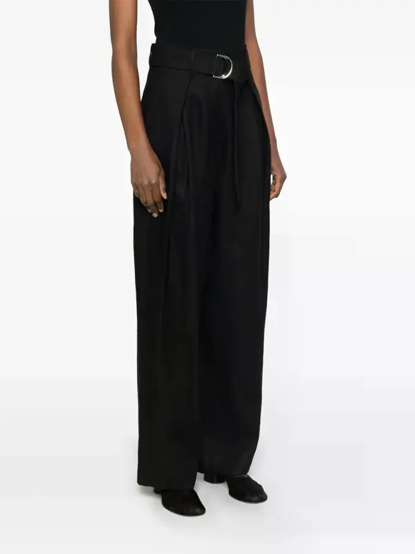 Max Mara Wide Leg Belted Trousers