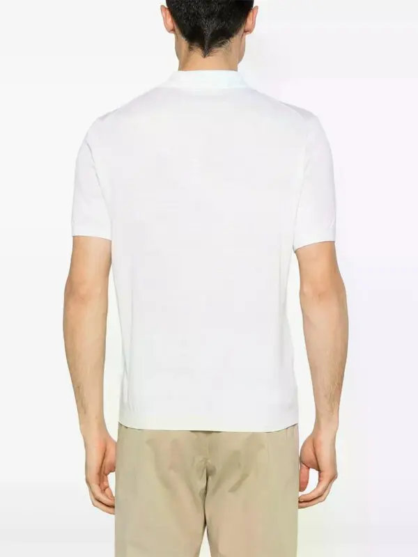 KANGRA Fine-knit Polo Shirt - Neutrals