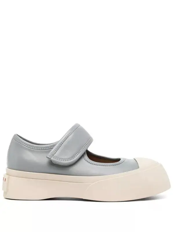 Marni Leather Sneakers - Grey