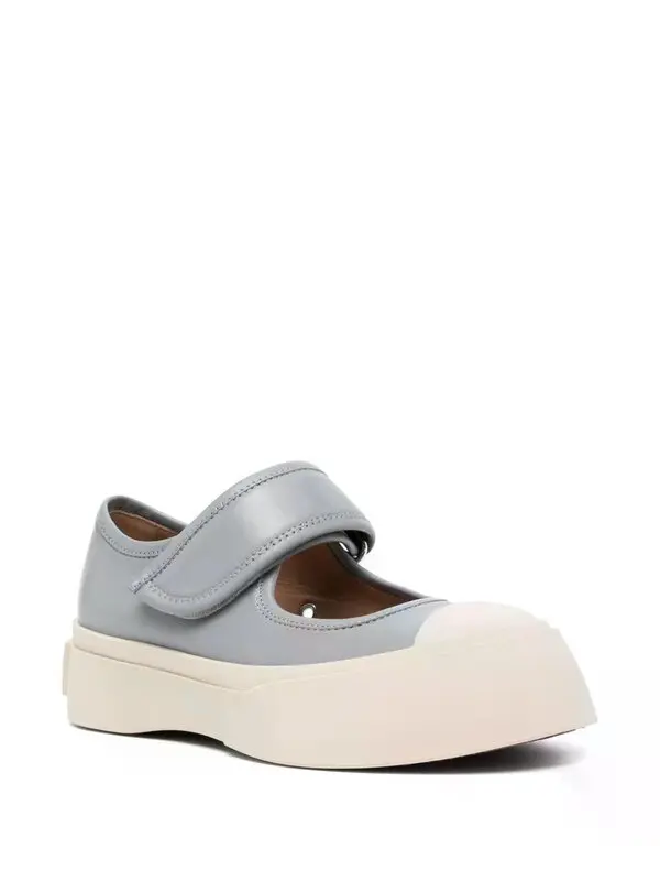 Marni Leather Sneakers - Grey