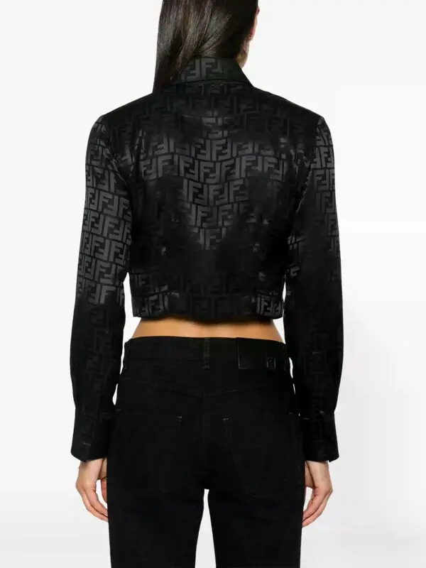 Fendi Ff-logo Print Jeans