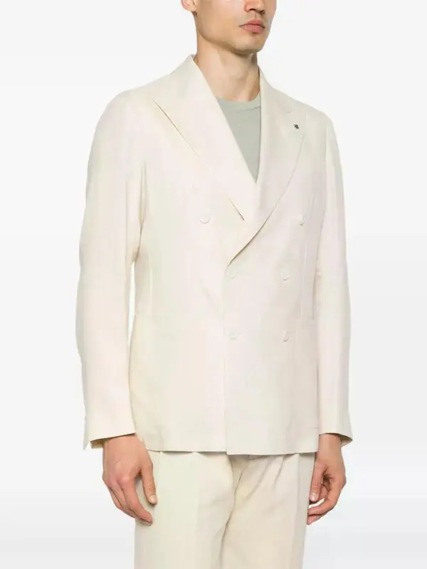 Tagliatore Linen Blazer - Neutrals