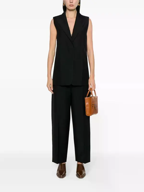 Fendi Peak-lapel Mohair-wool Waistcoat