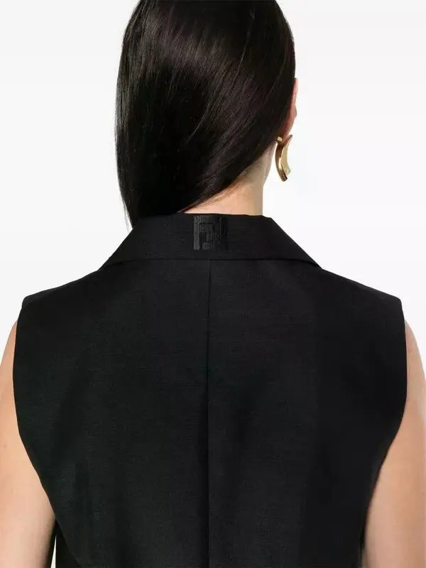 Fendi Peak-lapel Mohair-wool Waistcoat