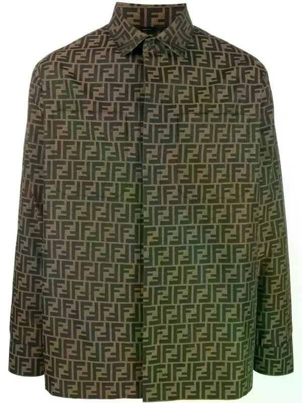 Fendi Monogram-pattern Shirt Jacket