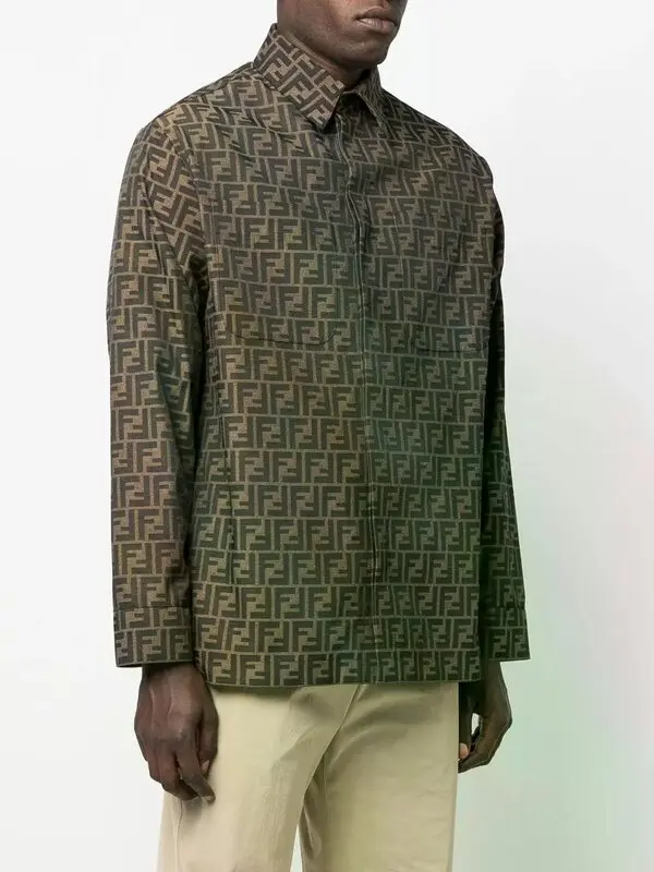 Fendi Monogram-pattern Shirt Jacket