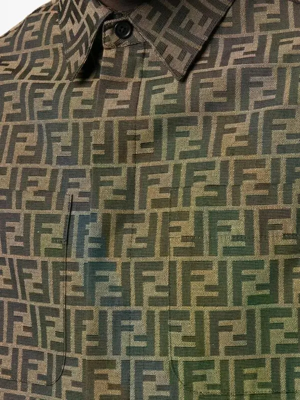 Fendi Monogram-pattern Shirt Jacket