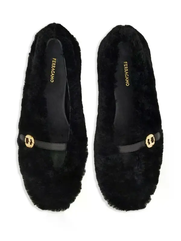 FERRAGAMO Fluffy Ballerina Shoes