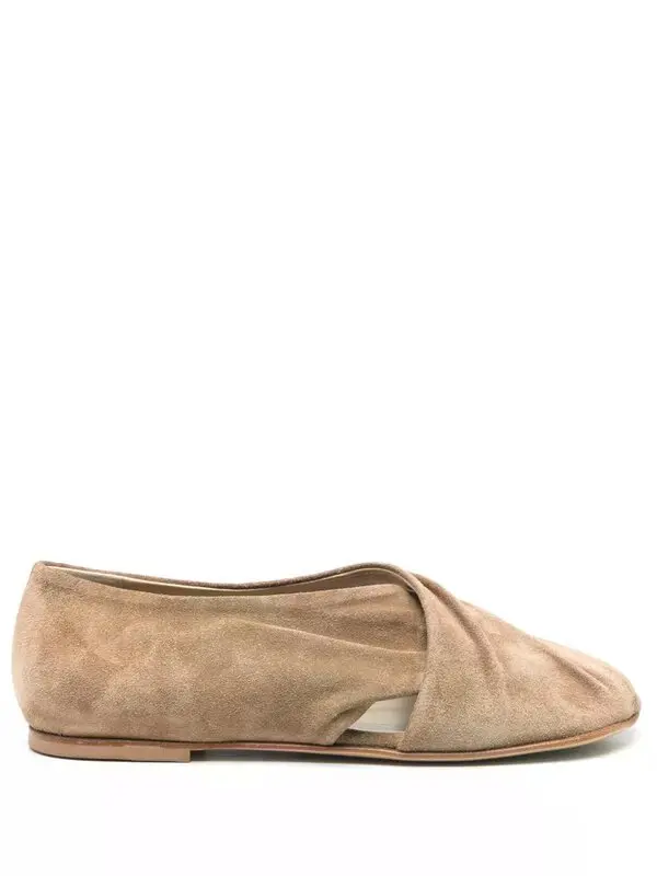 Elena Iachi Suede Ballet Flats