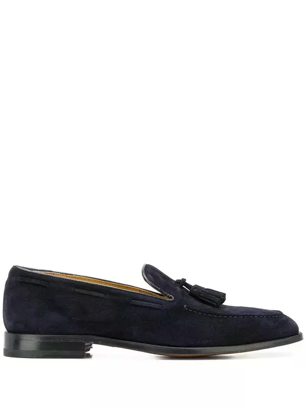 SCAROSSO Suede Tassel Loafers