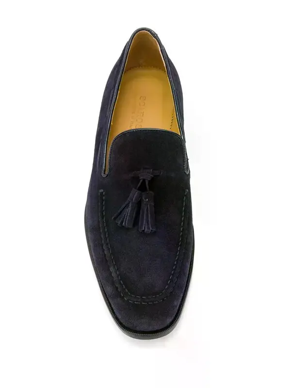 SCAROSSO Suede Tassel Loafers