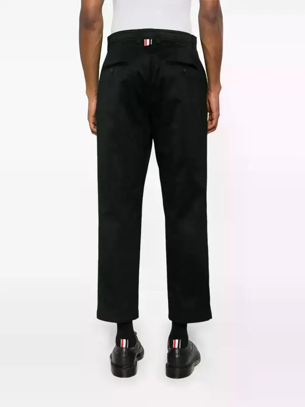 Thom Browne Twill-utility Tailored Trousers - Black