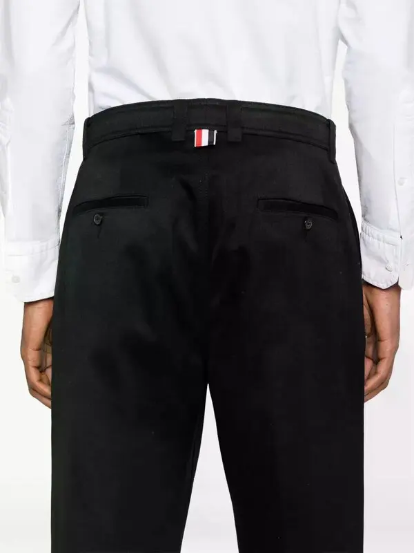 Thom Browne Twill-utility Tailored Trousers - Black