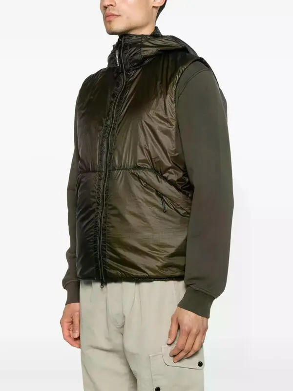 C.P. COMPANY Nylon Shell Vest - Brown