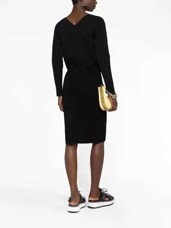 Stella McCartney V-neck Knitted Midi Dress