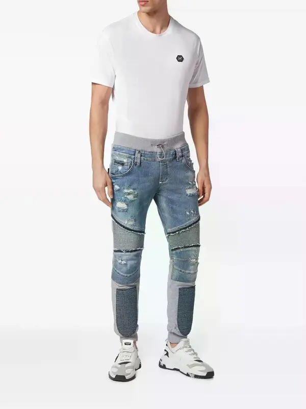 Philipp Plein Skull & Bones Tapered Jeans