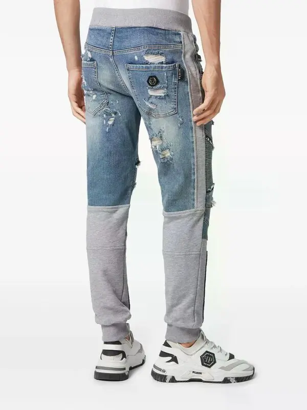 Philipp Plein Skull & Bones Tapered Jeans