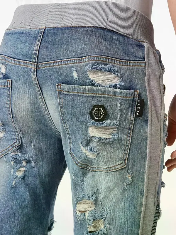 Philipp Plein Skull & Bones Tapered Jeans