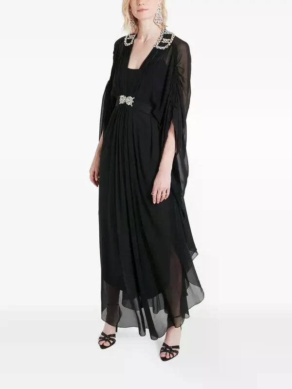 TEMPERLEY LONDON Beaded Cape-sleeve Dress