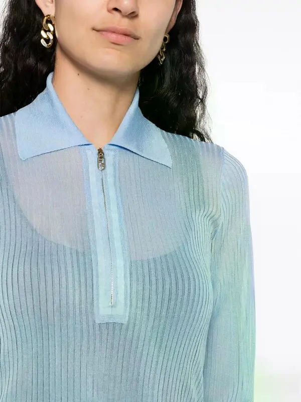 Fendi Long-sleeve Ribbed Midi Dress