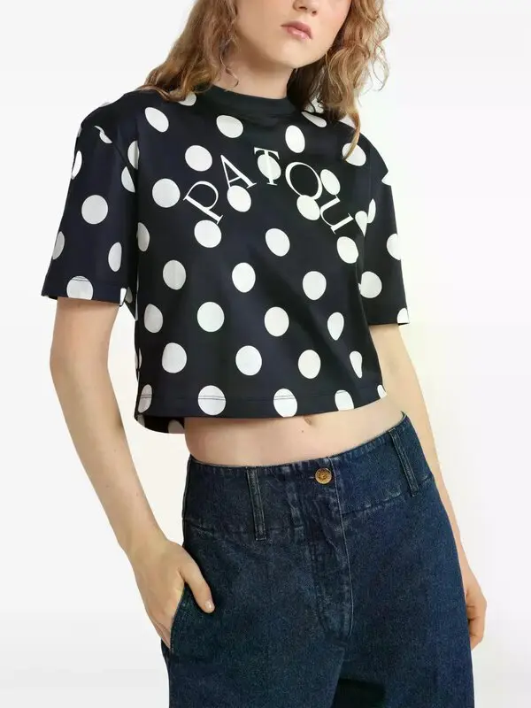 PATOU Logo-print Split-back T-shirt