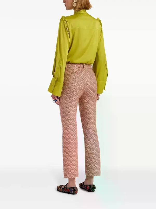 La DoubleJ Patterned Jacquard Trousers