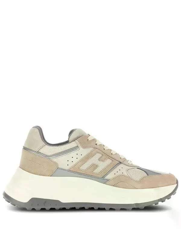 Hogan Panelled Suede Sneakers