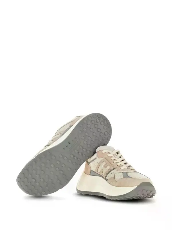 Hogan Panelled Suede Sneakers